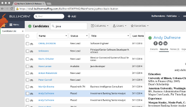 Software Advice Loves Bullhorn's Applicant Tracking System
