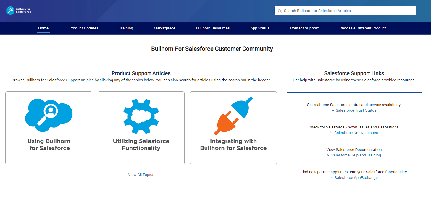 The Bullhorn for Salesforce Customer Community | Bullhorn